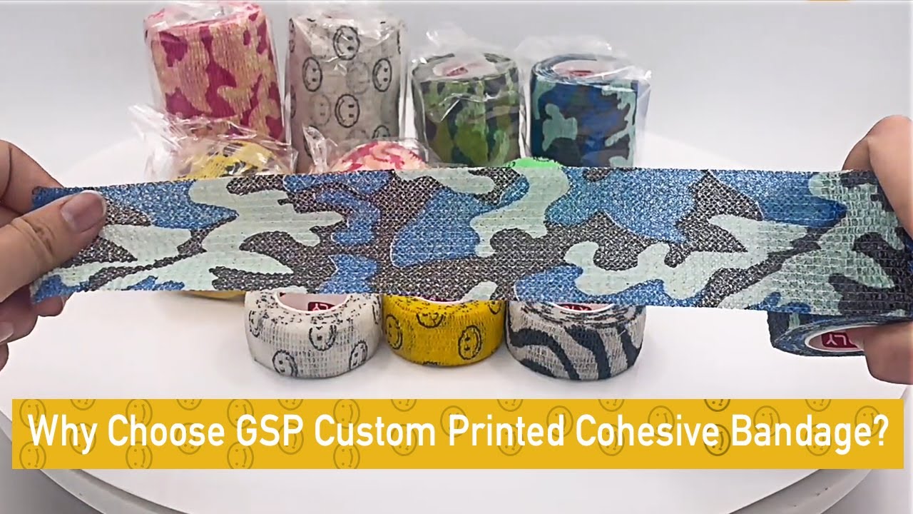 Why Choose GSP Custom Printed Cohesive Bandage? - Multi Color Bandage ...
