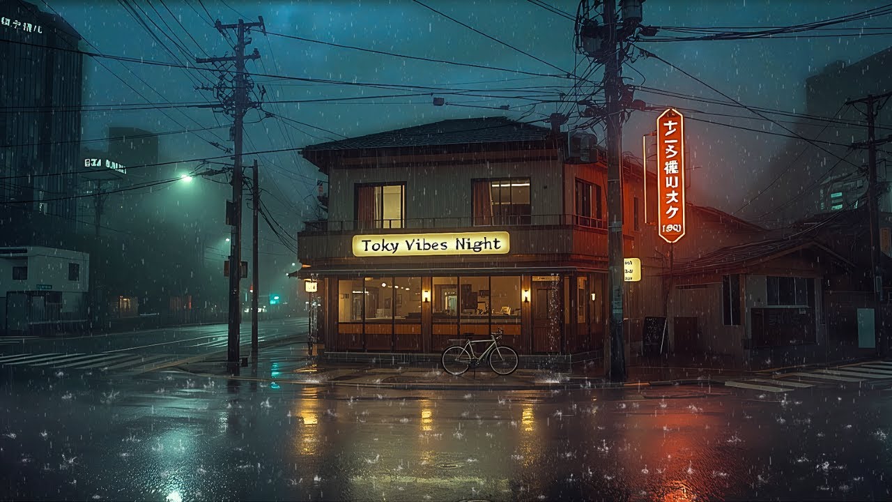 Tokyo 90s Rain Nostalgic 🌧️ Cozy Rain Lofi for Deep Sleep - YouTube