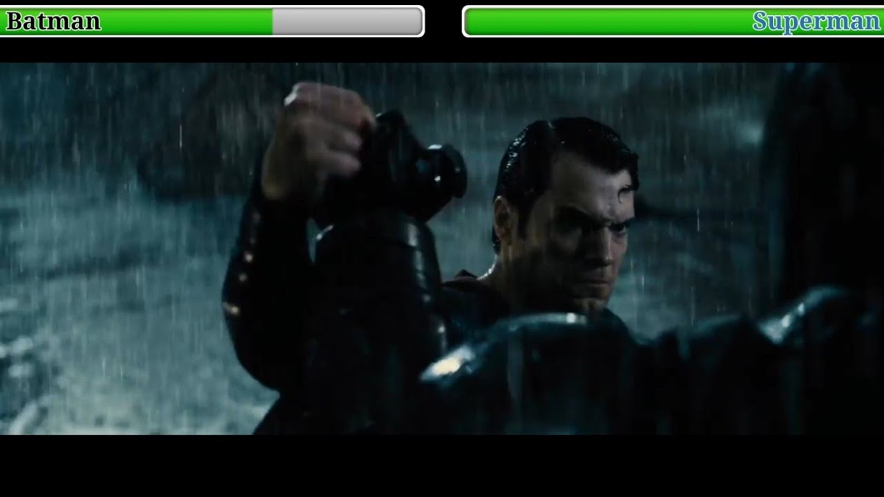 Batman vs Superman with Healthbars / Fight Scene | Part 1 - YouTube