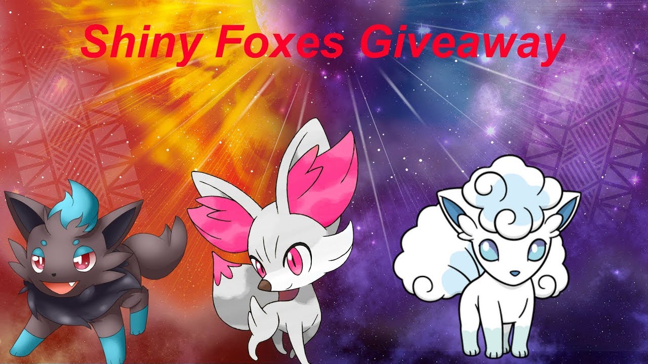 🔴Pokemon Shiny Foxes Giveaway - YouTube
