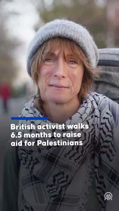 British activist Ruth Herbert walks from UK to Istanbul to raise ...