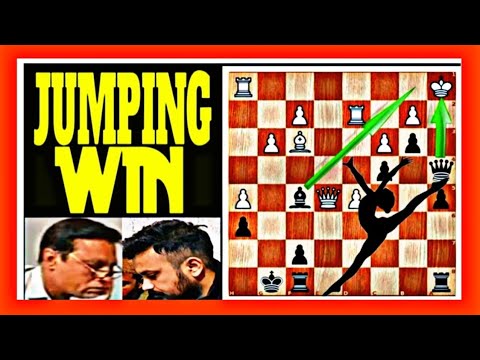 📏🟥JUMPING WIN📏🟥 Interesting chess game where the queen leaps to deliver ...