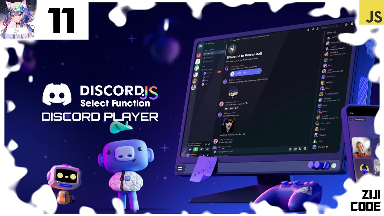 Code Bot Discord #11 | Music Player - Select Player Function | Ziji ...