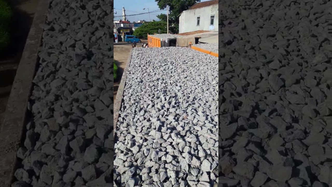 Double Track KAI Cigombong-Cicurug. PT. MASKAR. Batu Ballast/Split 3/5 ...