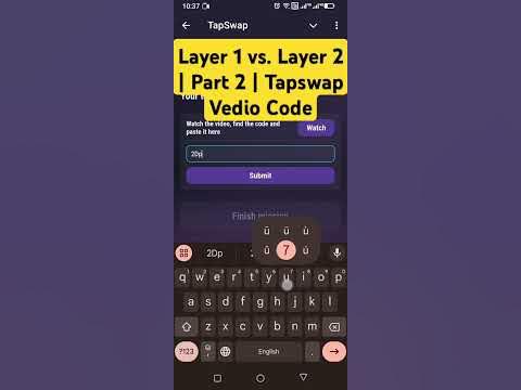 Layer 1 vs. Layer 2 | Part 2 | Tapswap Vedio Code - YouTube