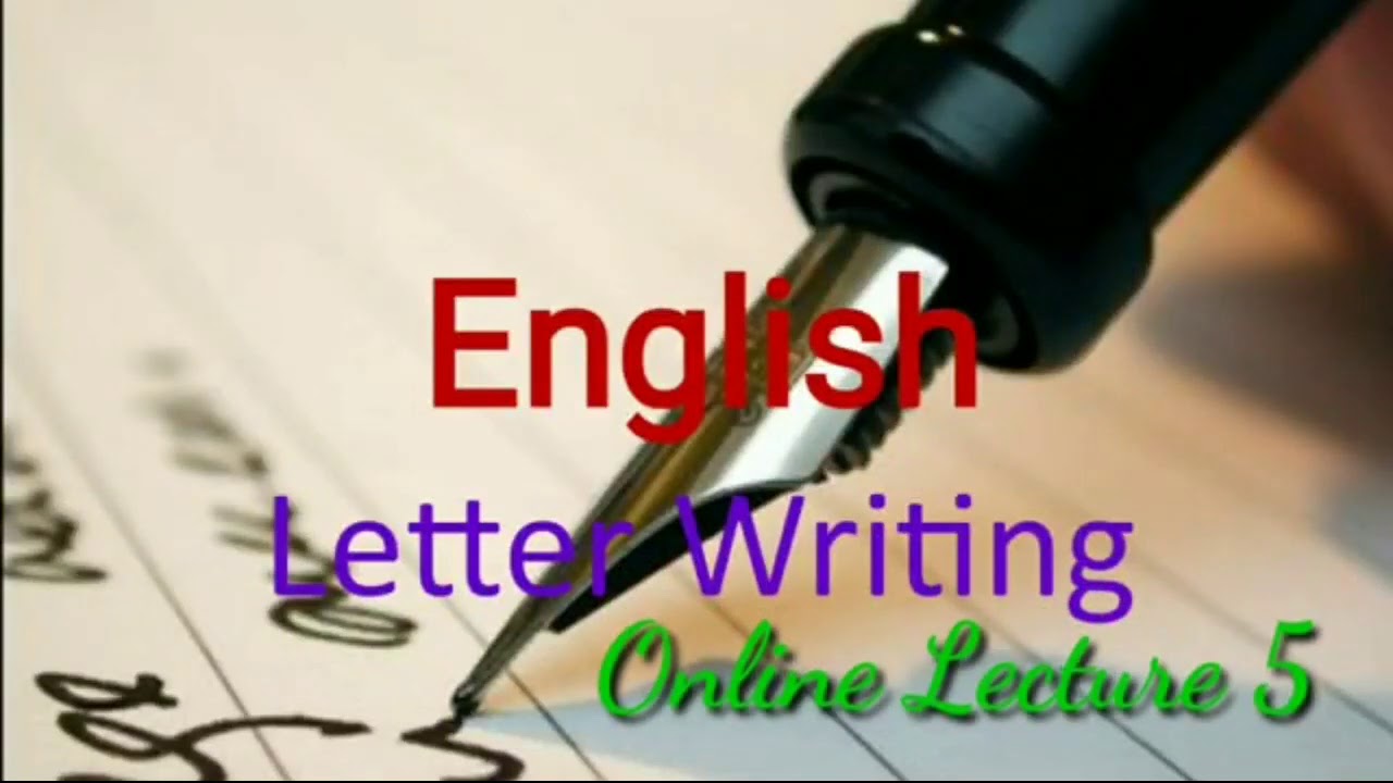 Std.11/12; Formal Letter - YouTube