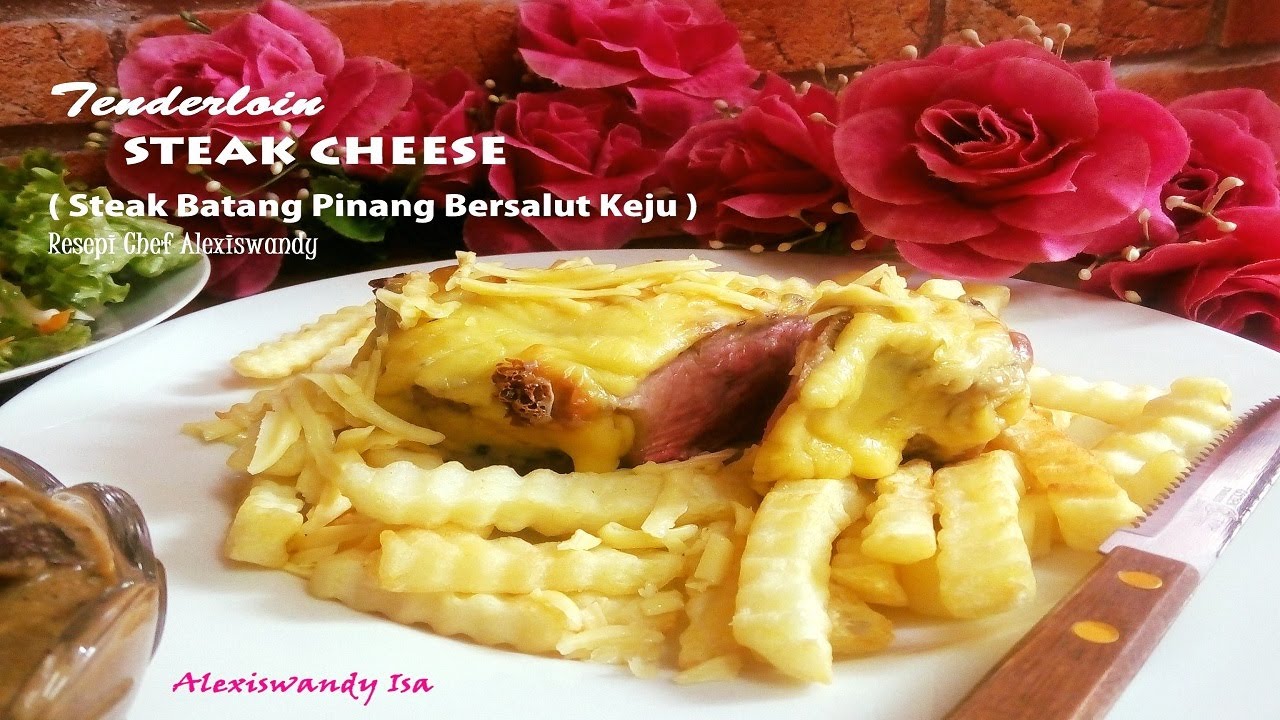 TENDERLOIN STEAK CHEESE my birthday today,mengidam nak makan steak ...