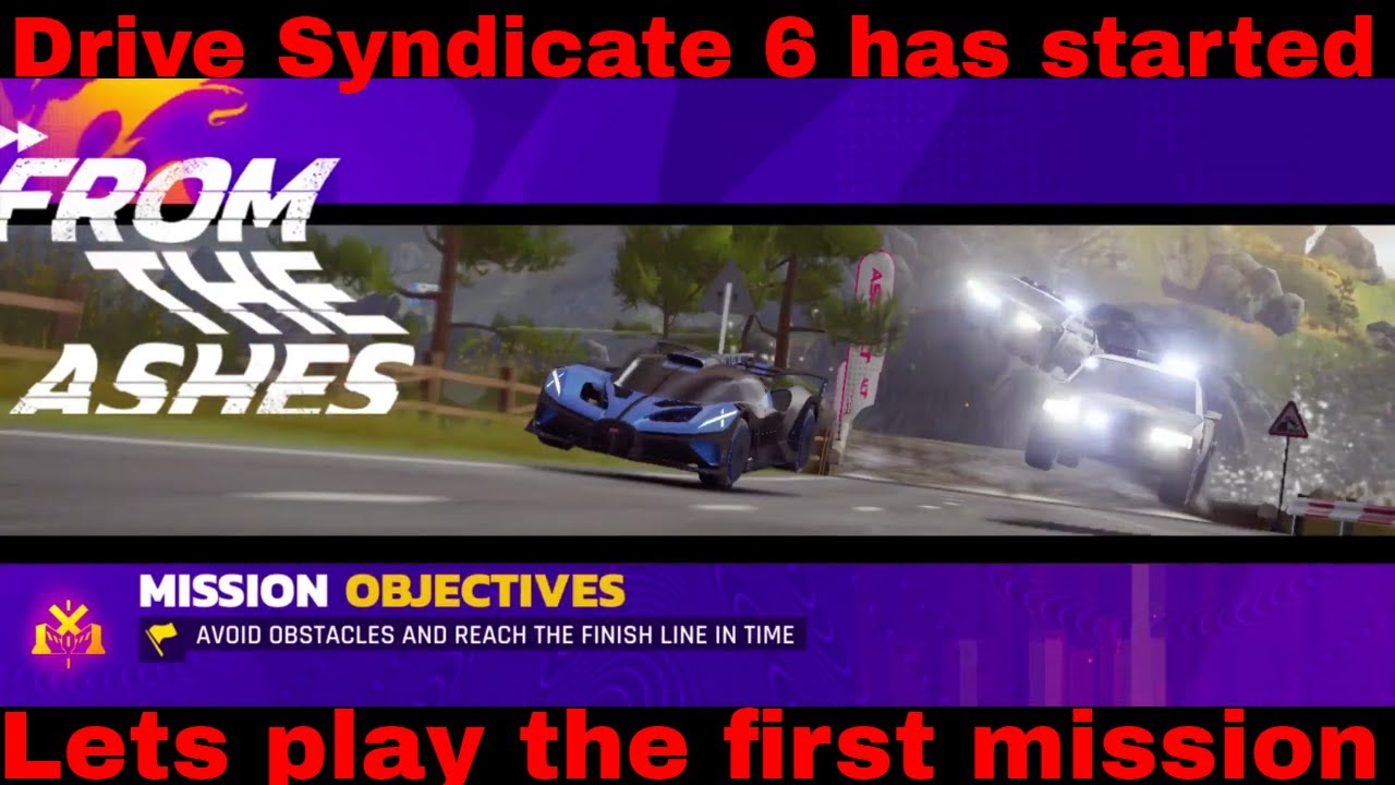 Asphalt 9 - Drive Syndicate 6 has started, lets play the first mission ...