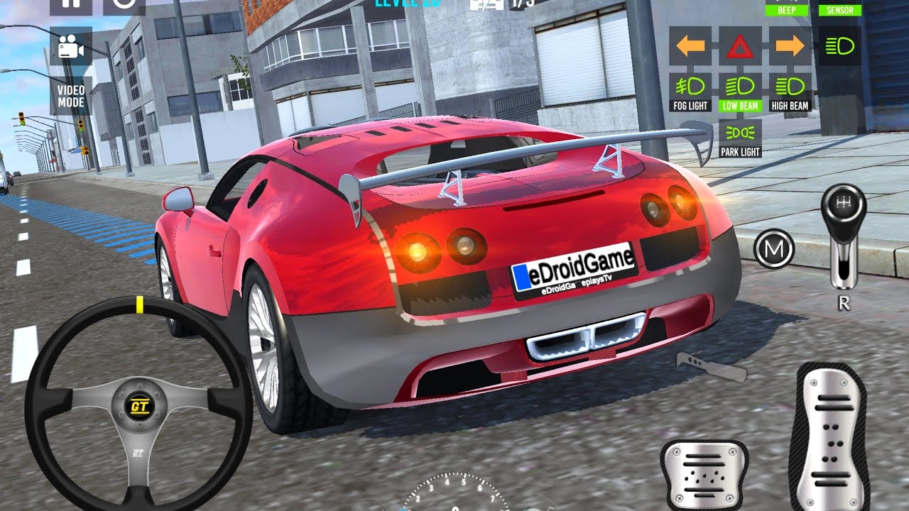 Car Simulator 3D - New Car Bugatti Veyron City Parking - Car Game ...