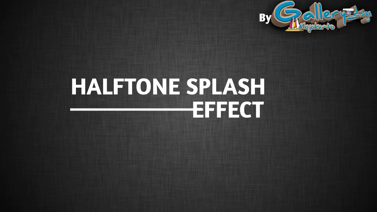 Halftone splash effect - YouTube