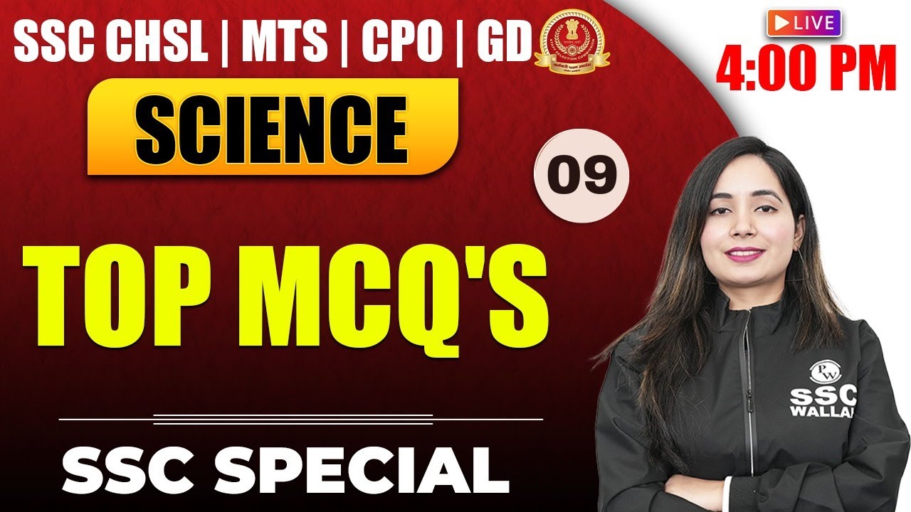 Science | TOP MCQ's #9 | SSC Science Classes | SSC CHSL | MTS | CPO | GD by Shilpi Mishra - YouTube