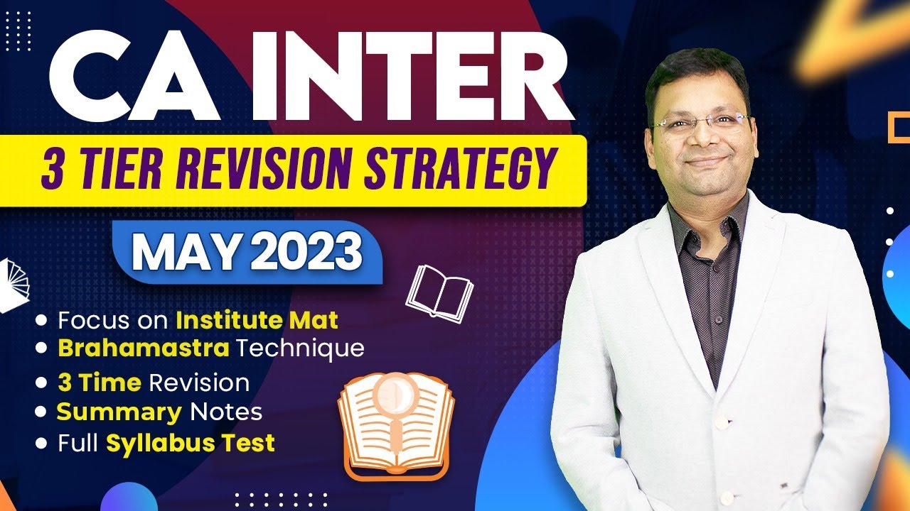 CA Inter May 2023 Preparation Strategy | Study Plan for CA Inter May 2023 Exam | Satish Jalan ...