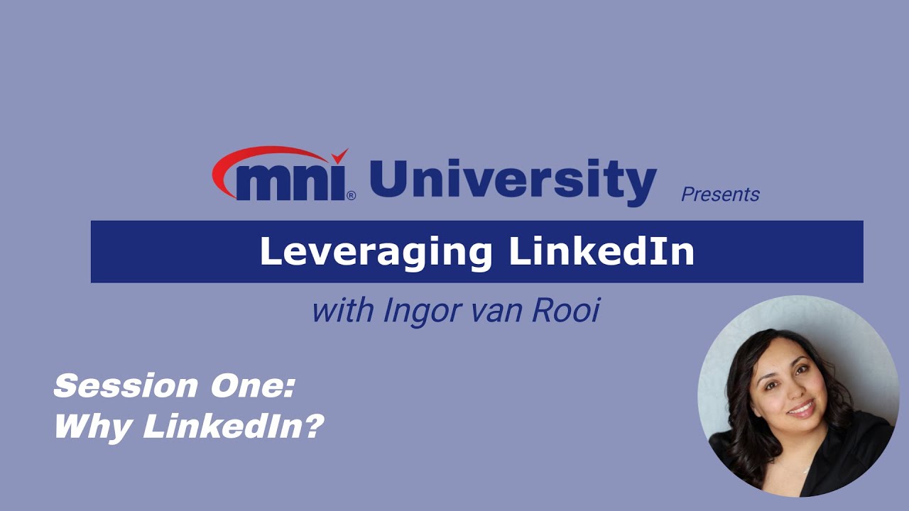 Leveraging LinkedIn With the Networking Ninja Ingor van Rooi (Session One) - YouTube