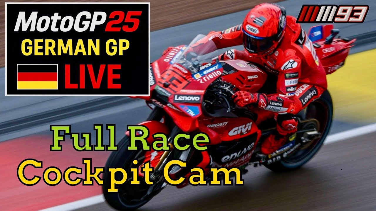 MotoGP25 | Marquez Goes FULL SEND on Ducati (Cockpit View), German GP🔥 ...