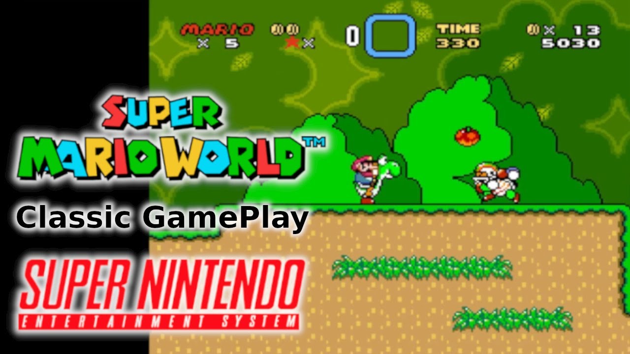 Super Mario World. Super Nintendo. Classic GamePlay. - YouTube