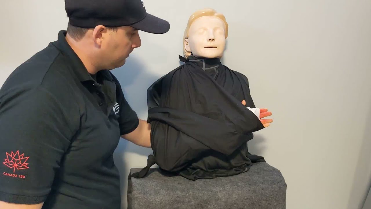 Applying a Sling and Swathe: Splinting Arm Injuries - YouTube