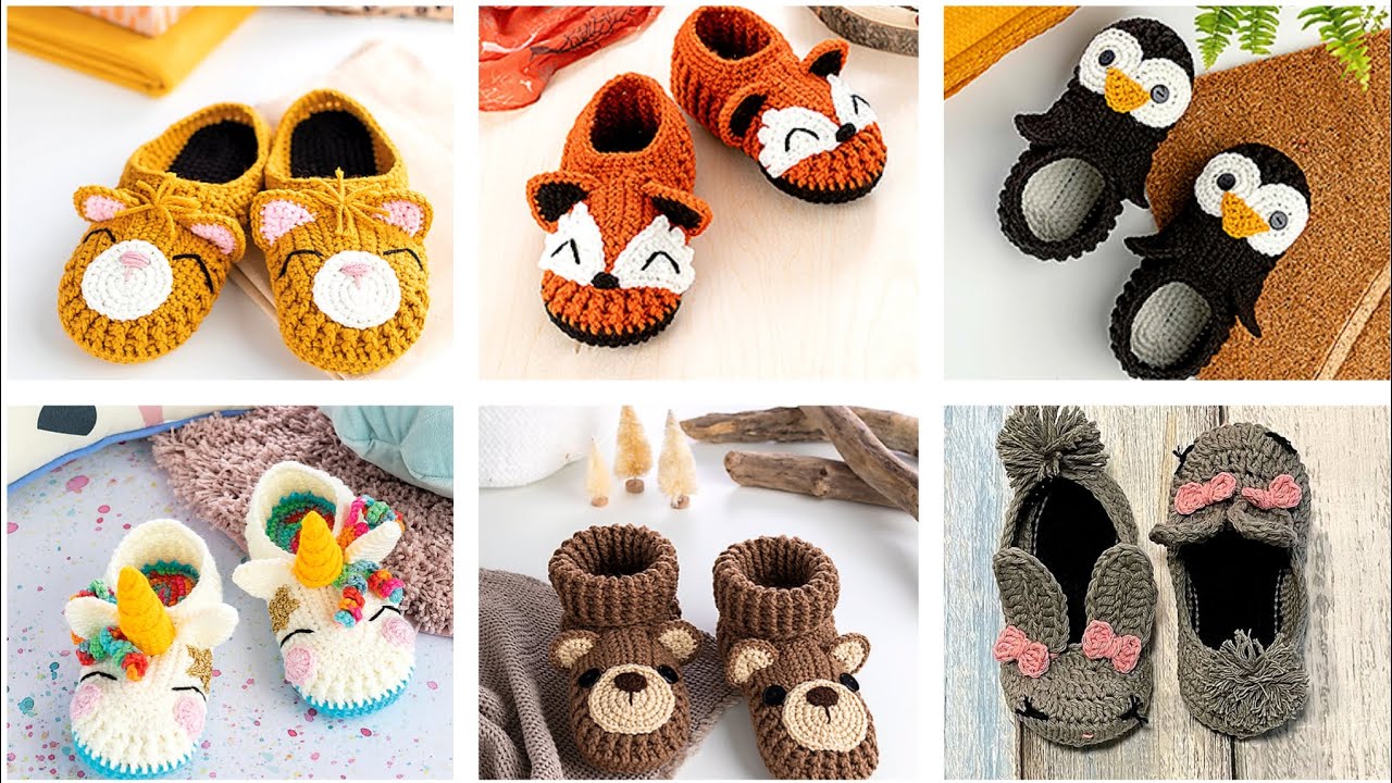 Cute & Cozy Animal Crochet Slippers Patterns Designs | Amazing Top ...