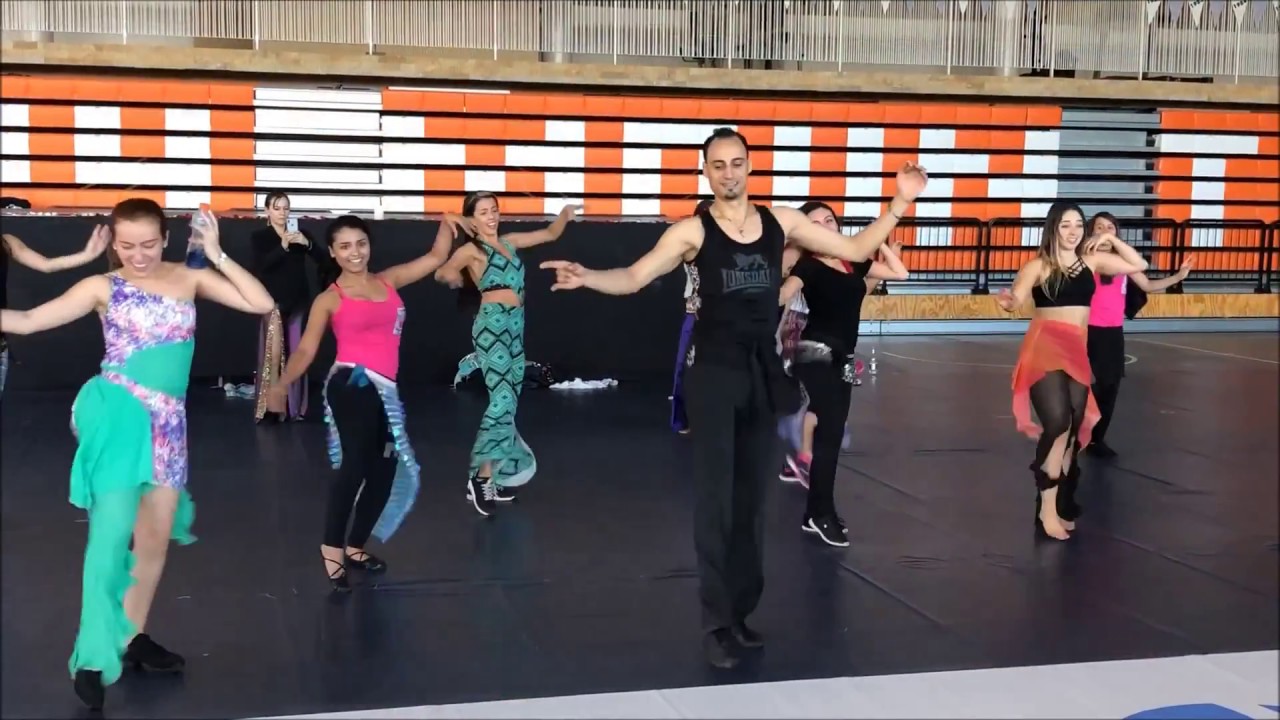 Mohamed Ghareb Falahi workshop Egyptian Folk Dance - YouTube