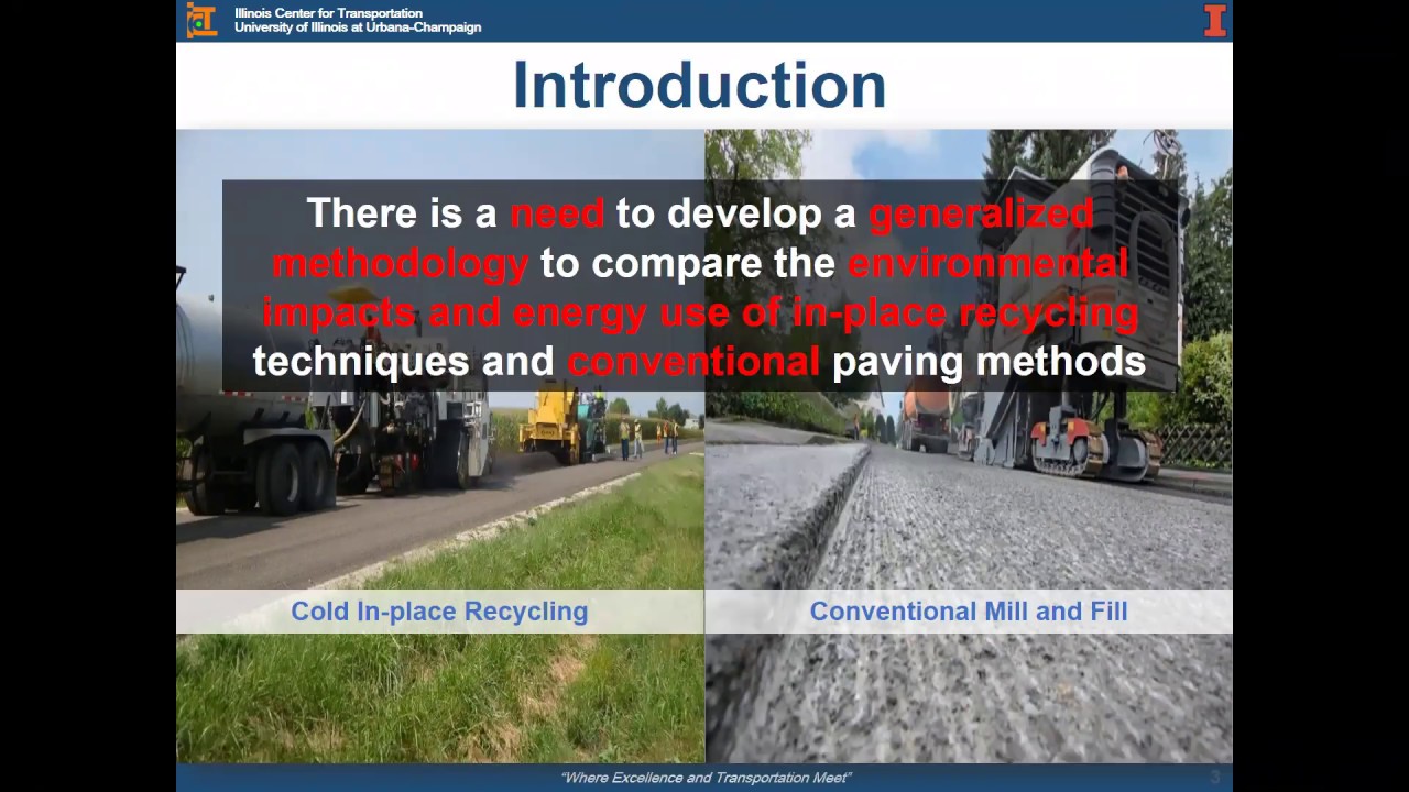 Pavement Life-Cycle Assessment (LCA) for Asphalt Recycling: LCA Webinar ...