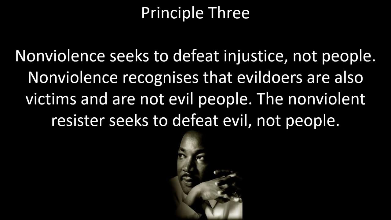 Dr. Martin Luther King, Jr.'s Six Principles of Nonviolence - YouTube