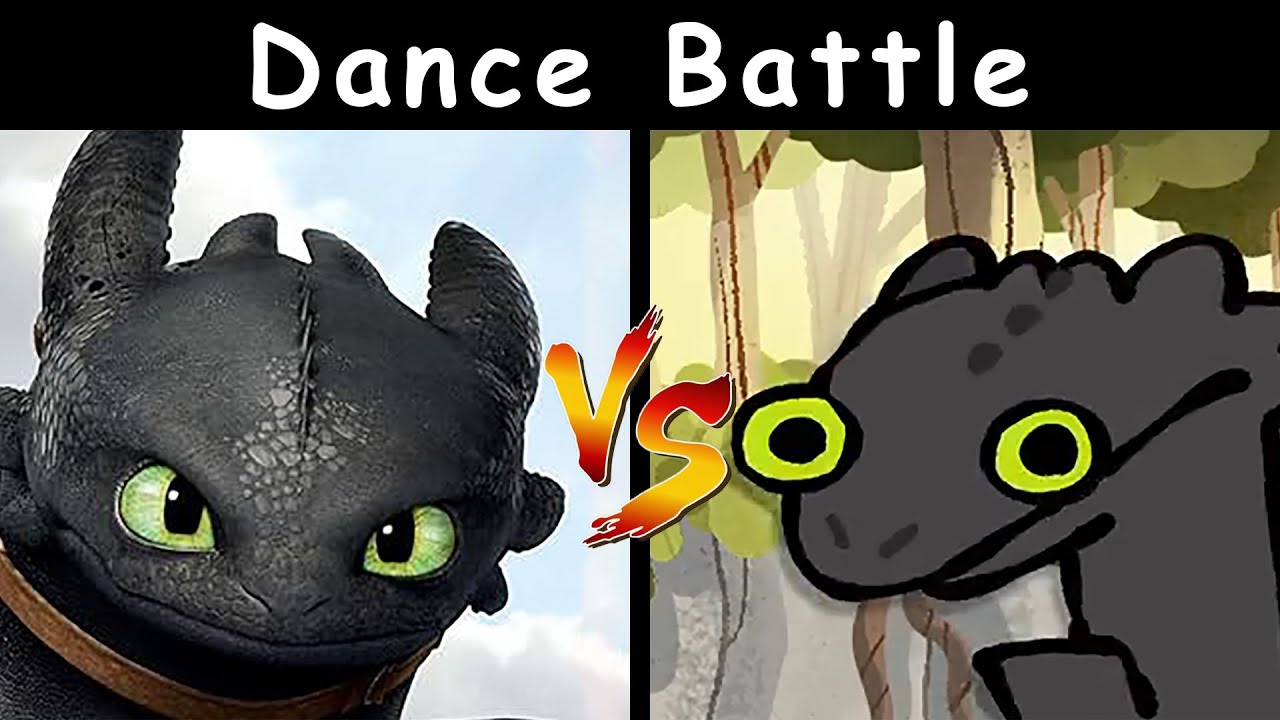 Toothless Dance Battle Toothless vs Meme - YouTube