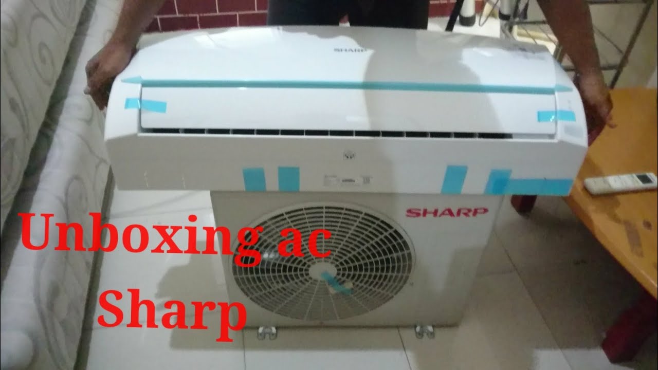 unboxing ac sharp #airconditioner - YouTube