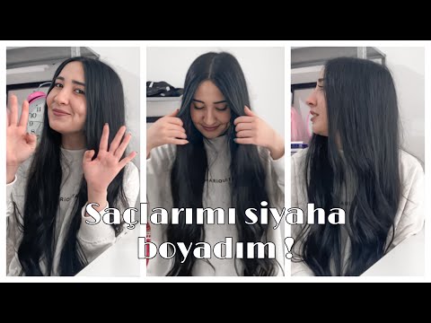 SAÇLARIMI SİYAHA BOYADIM !