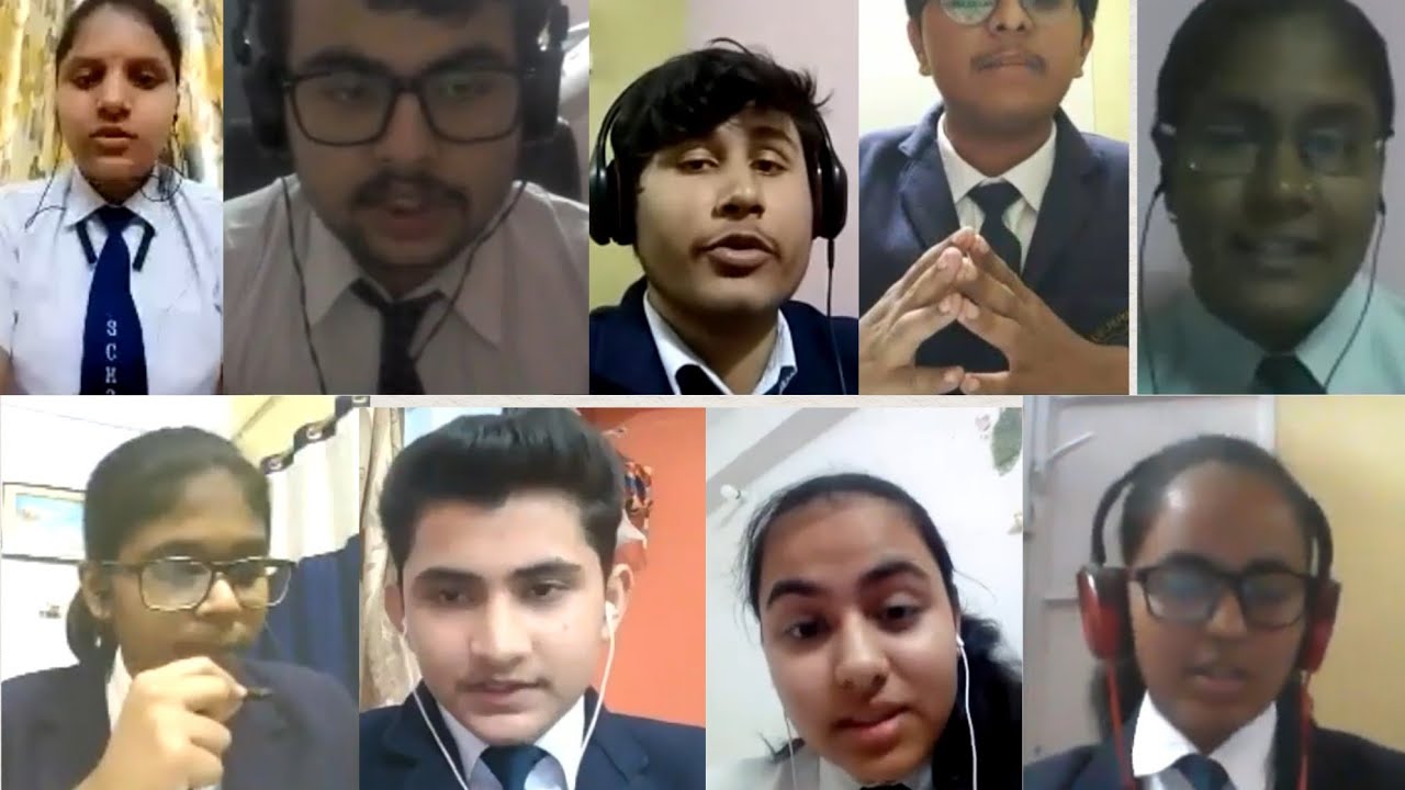 Mock parliament session by DPS NIGAHI students - YouTube
