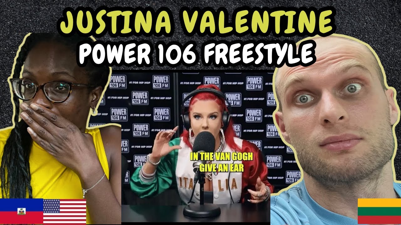 REACTION TO JUSTINA VALENTINE - JUSTIN CREDIBLE FREESTYLE ON POWER 106 ...