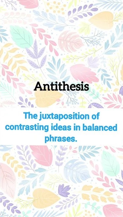 Literary Devices|Alliteration|Antithesis|Poetic Devices and examples ...