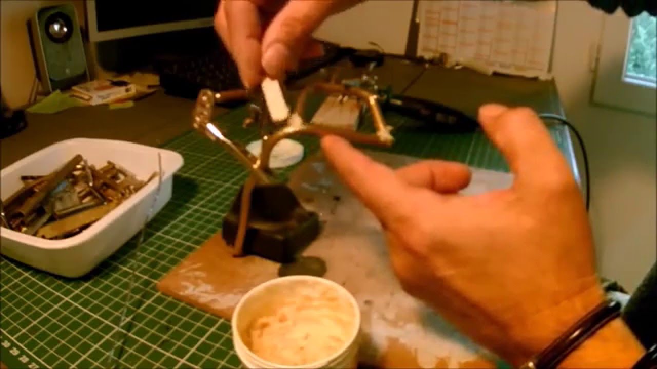 DIY HOW TO WELD BRASS TUBES FOR YOUR DIORAMA AND OTHER WORK - YouTube