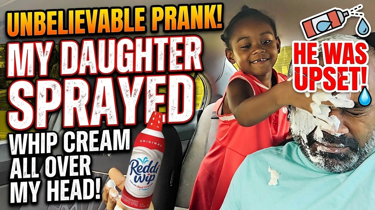 My Daughter Sprayed Whipped Cream All Over My Head While Driving - YouTube