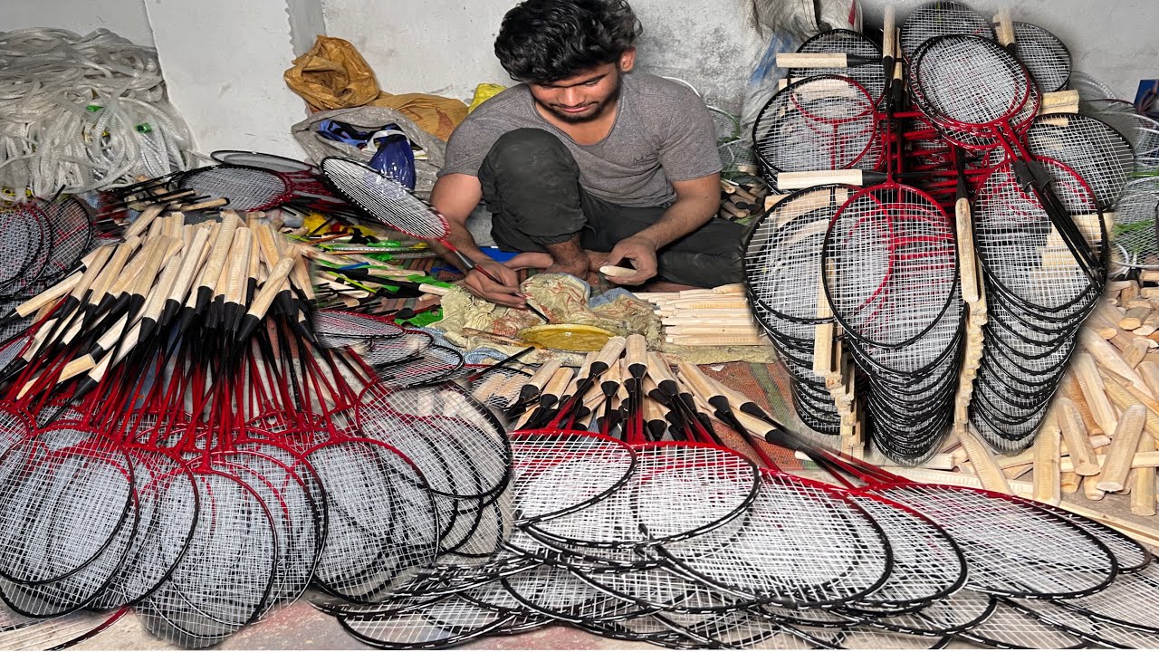 Amazing Process of Making Badminton Racket factory | The Mass ...