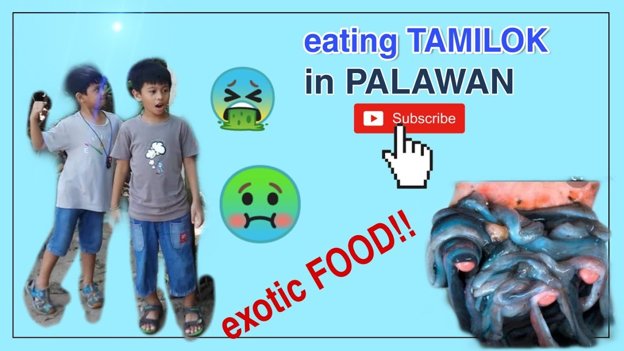 Eating exotic food ng PALAWAN (TAMILOK) - YouTube