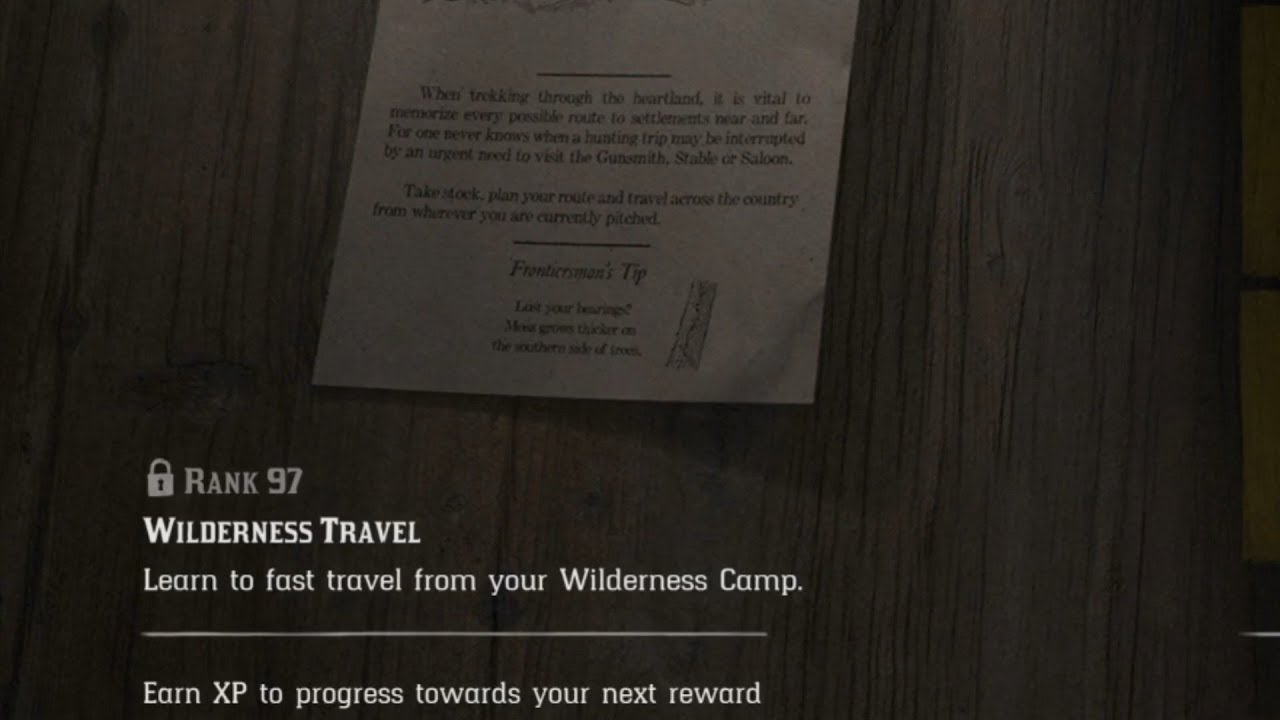 Red Dead Online Wilderness Camp Fast Travel RDR 2 - YouTube