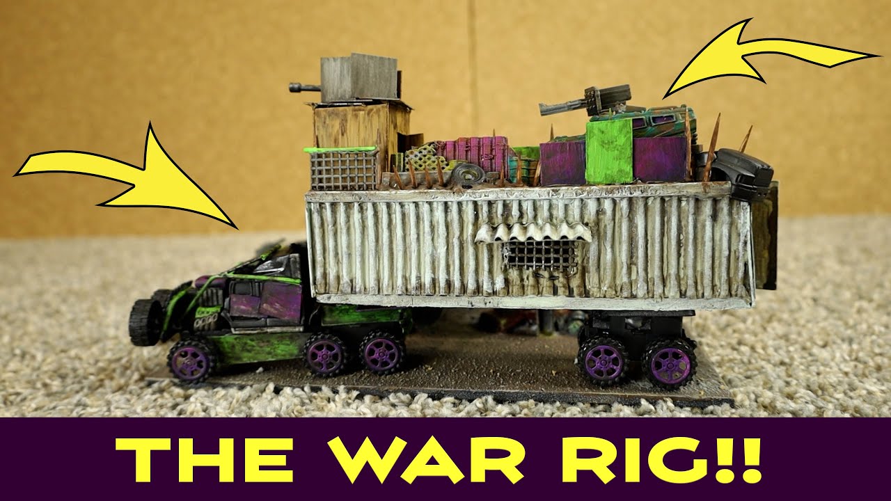 The Gaslands War Rig! Scratch built Post Apocalyptic home on wheels ...