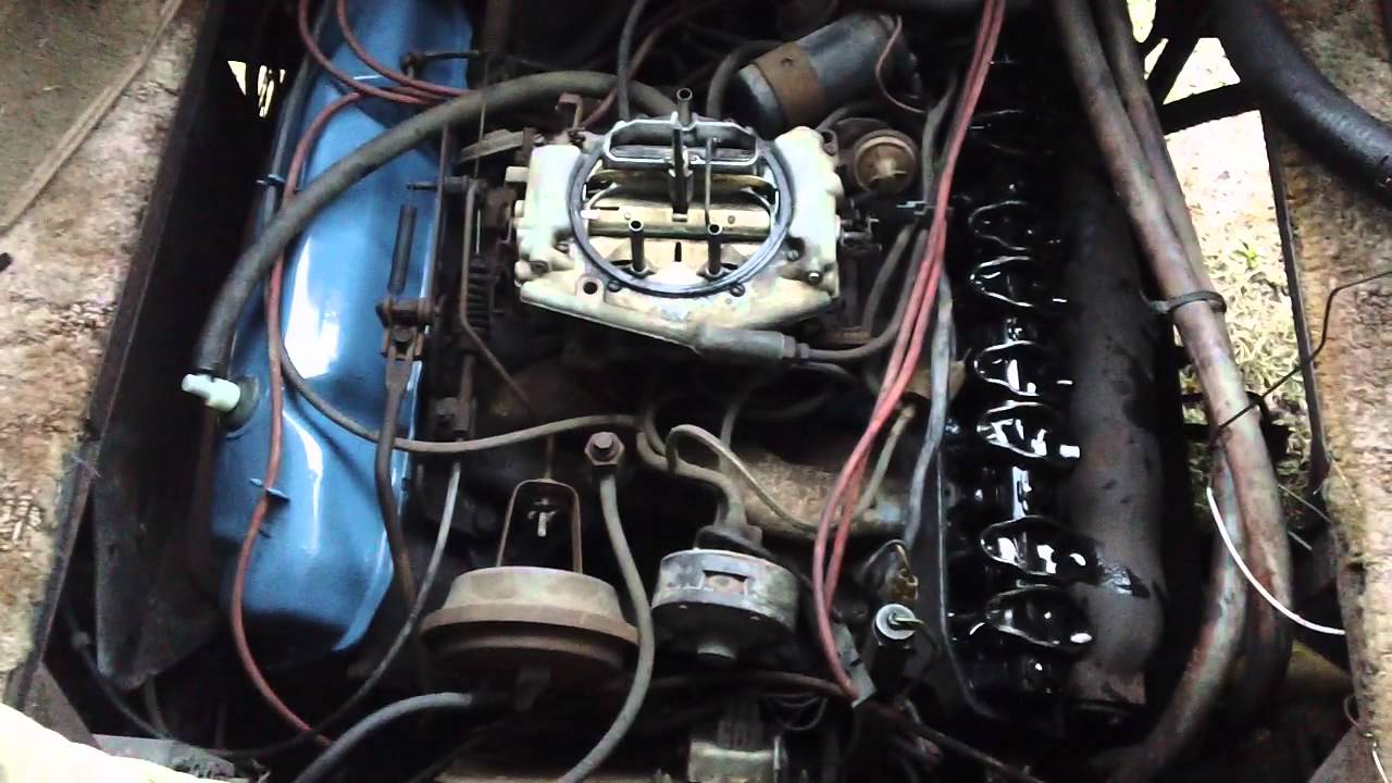 1976 Dodge Travco 440 open valve cover!! - YouTube