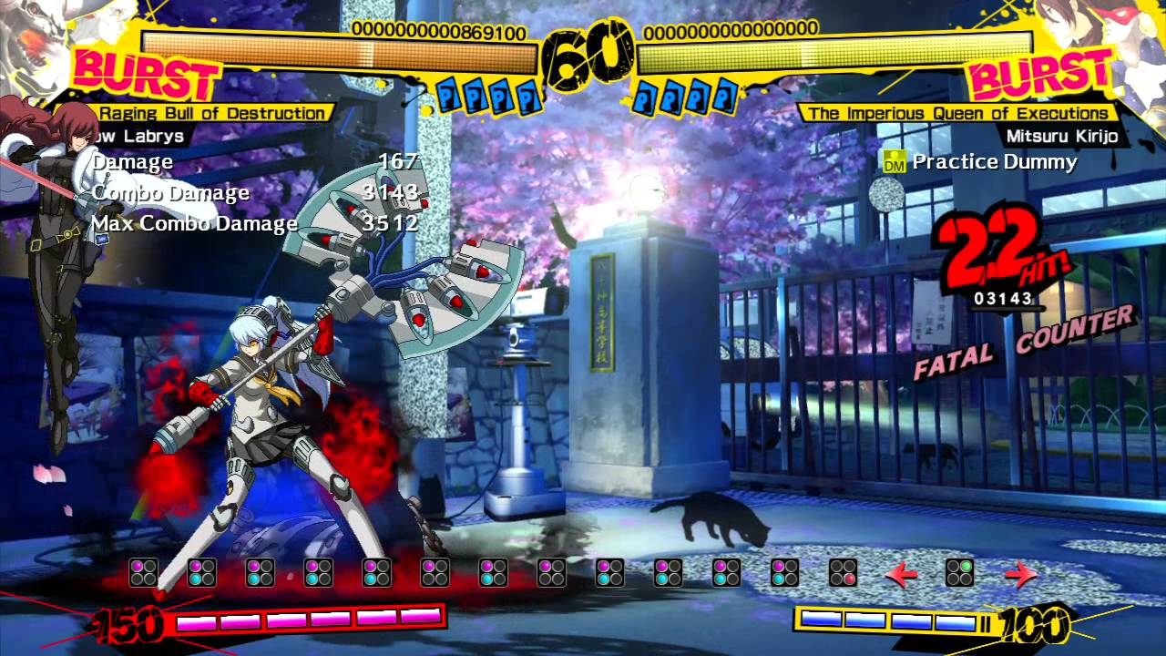 P4U: Working Shadow Labrys grab loop for P4U2? - YouTube