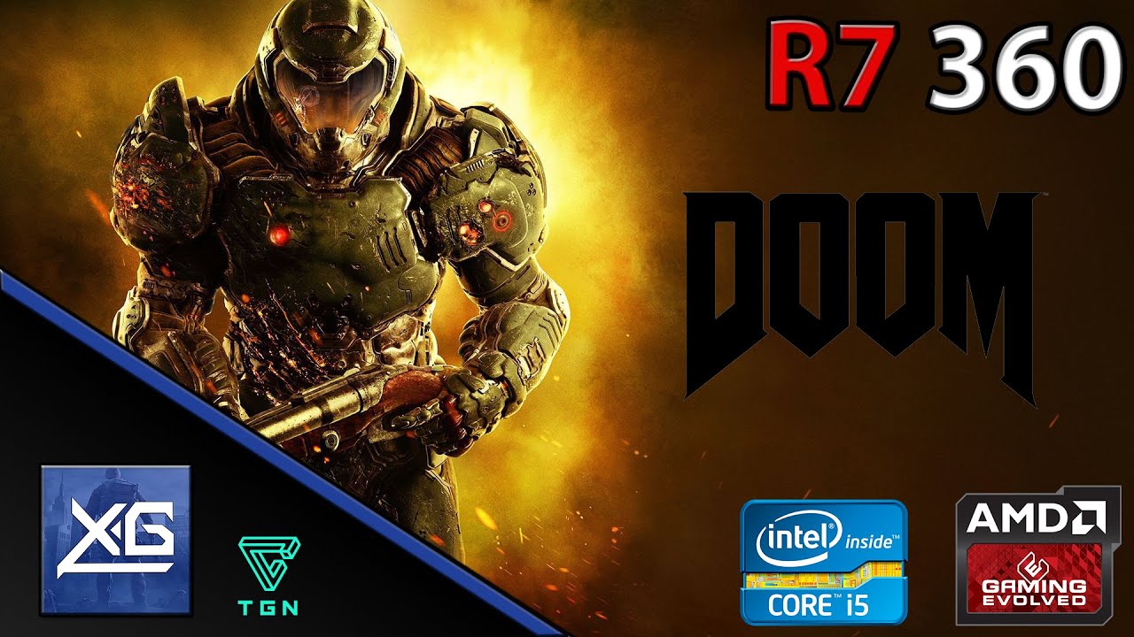 DOOM On AMD Radeon R7 360 OC 2GB GDDR5 | LOW - 1080p | FPS - TEST - YouTube