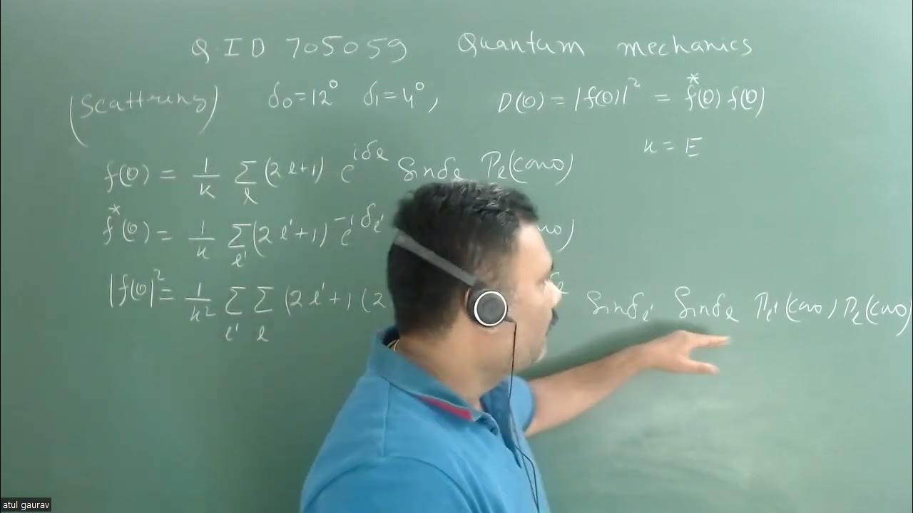 QID705059 |CSIR-NET|8 June 2023 | Quantum mechanics |Scattering -Partial wave Analysis |Atul ...