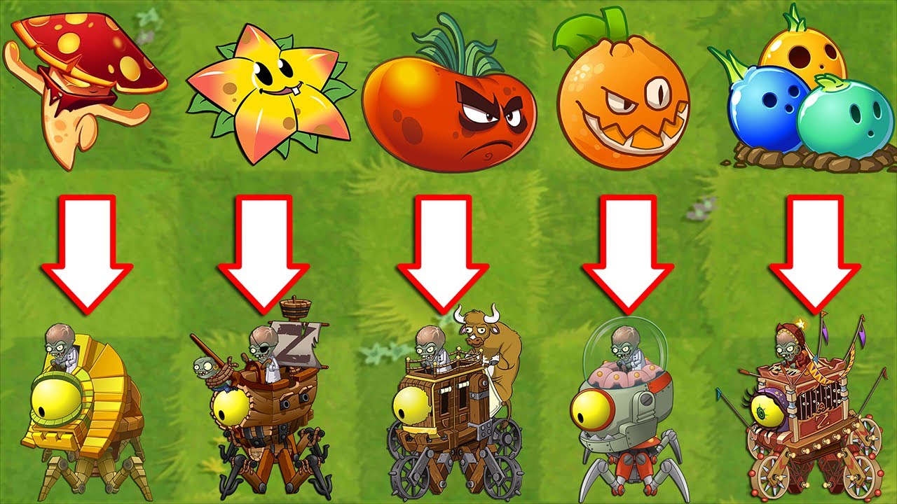 Plants Vs Zombies 2 Final Boss - Every Premium Plant Max Level Attack ...