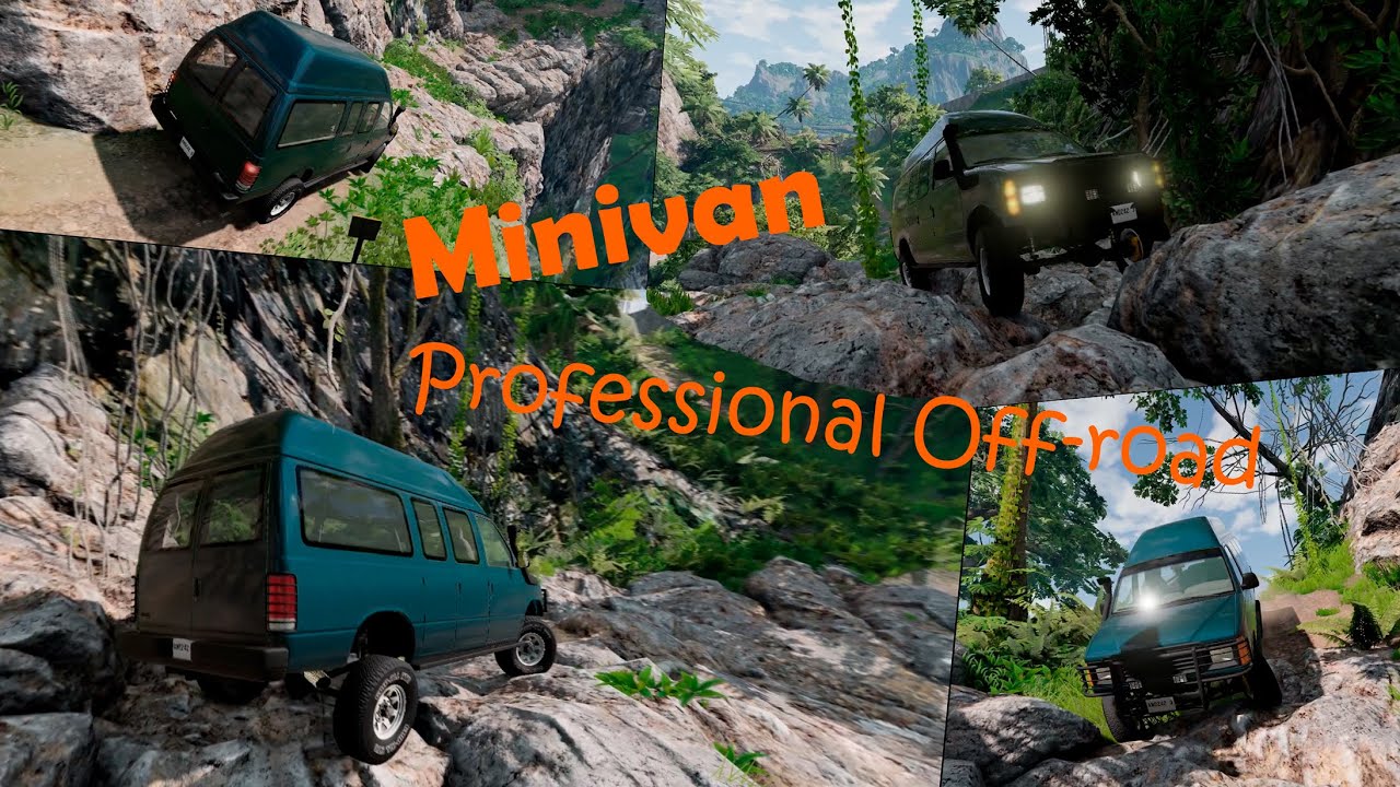 professional off-road on minivan in BeamNG.drive - YouTube