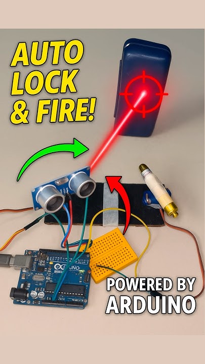 Auto Object Shooter Using Arduino 🔫 | Target Lock & Fire Project | #shorts - YouTube