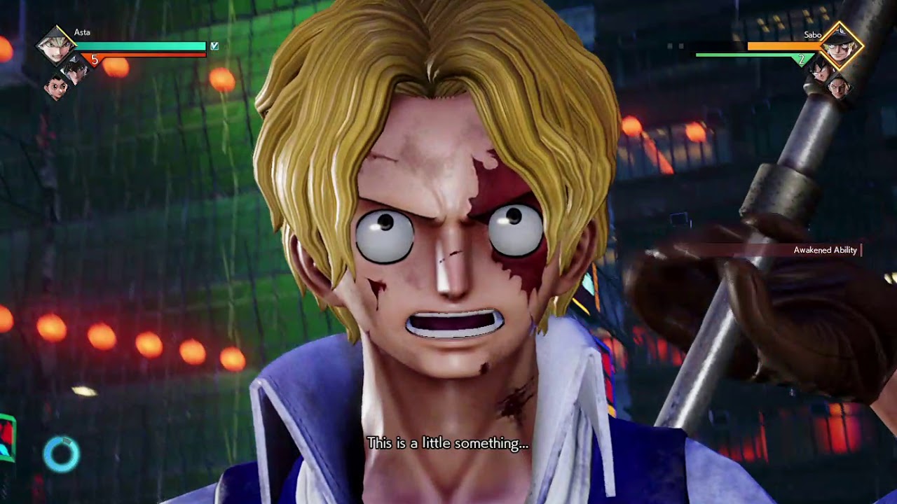 JUMP FORCE SABO vs Goku GAMEPLAY - YouTube