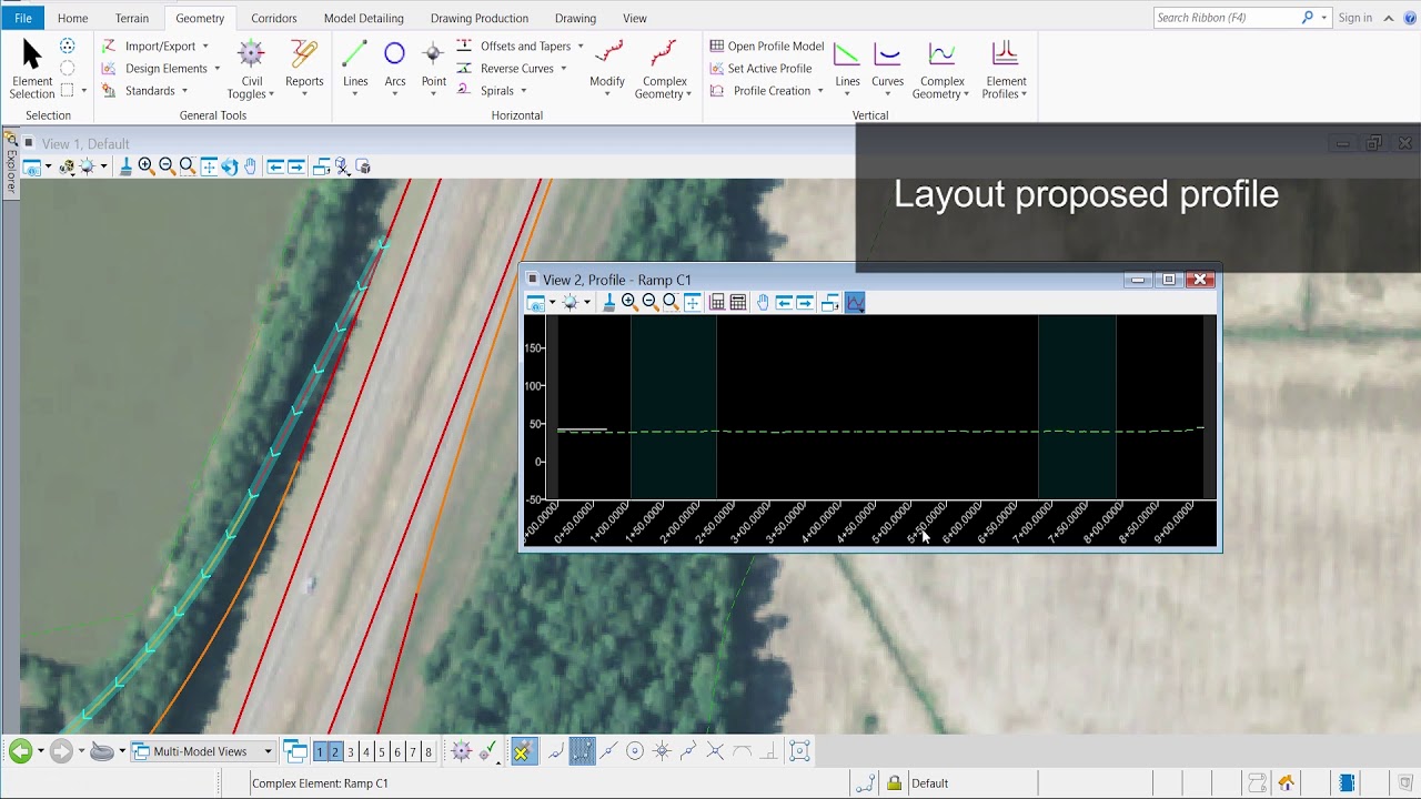 Create Horizontal and Vertical Alignments - YouTube