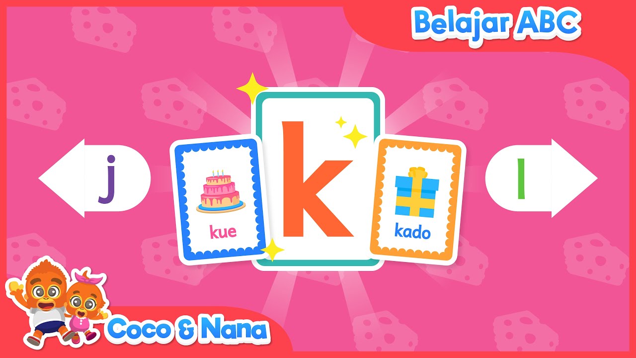 Flashcards Huruf K untuk Anak dan Balita | Belajar Alfabet ABC | Coco ...