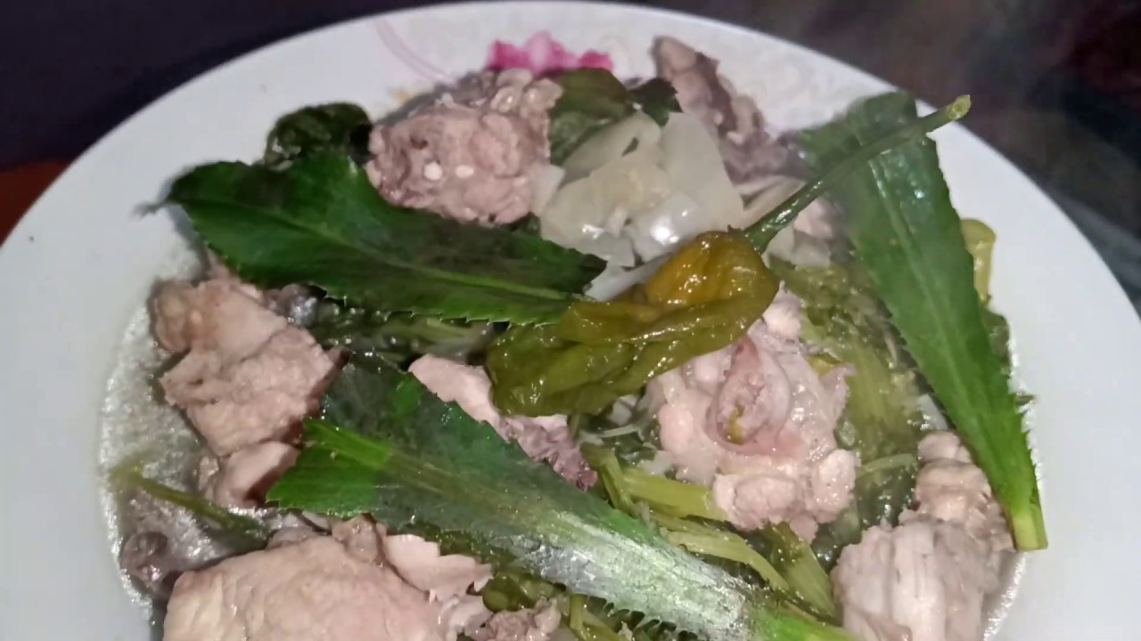 Boiled Chicken with Lai Xaak (Vegetable Mustard) | 2 Minute Cookings ...