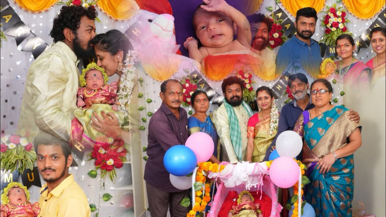 My baby girl ఉయ్యాల (Uyyala) function// Cradle function //21st day// # ...