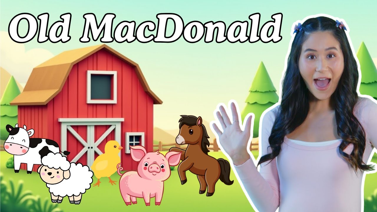 Old Macdonald Had a Farm with Miss Katie | Miss Katie Show | Fun ...