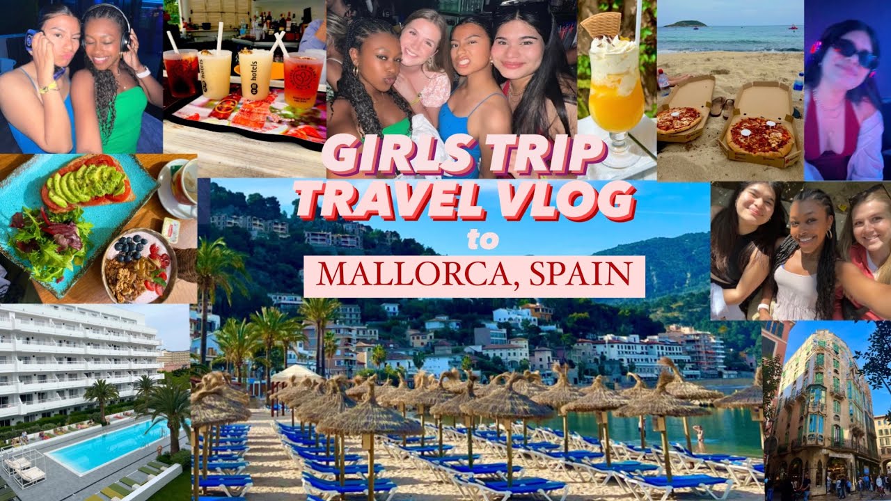 TRAVEL VLOG! ️ Come with us to Mallorca / Palma de Mallorca on a girls trip 💖🫶🏾🍊🫧🏝️🍹😎🇪🇸 - YouTube